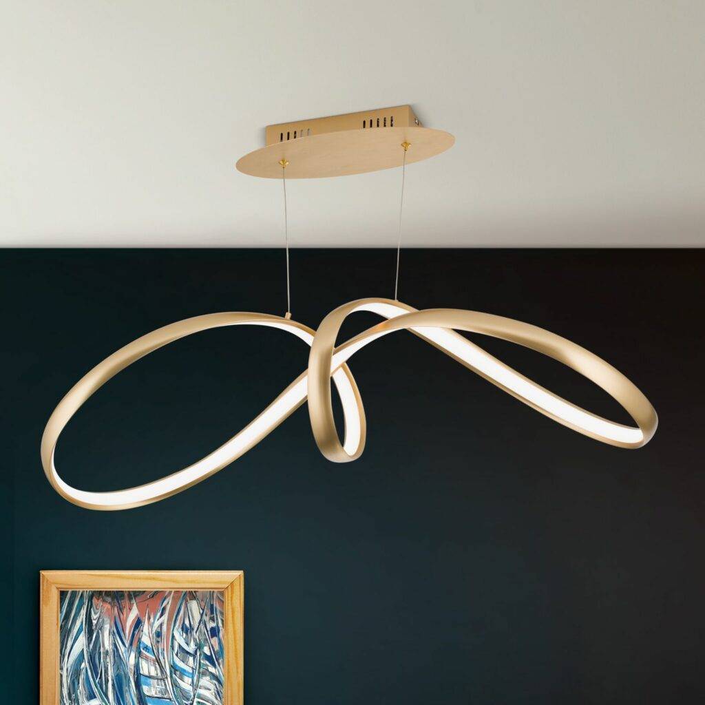 LED pendant lamp CIRCUS, brass matt – NIKO GROUP