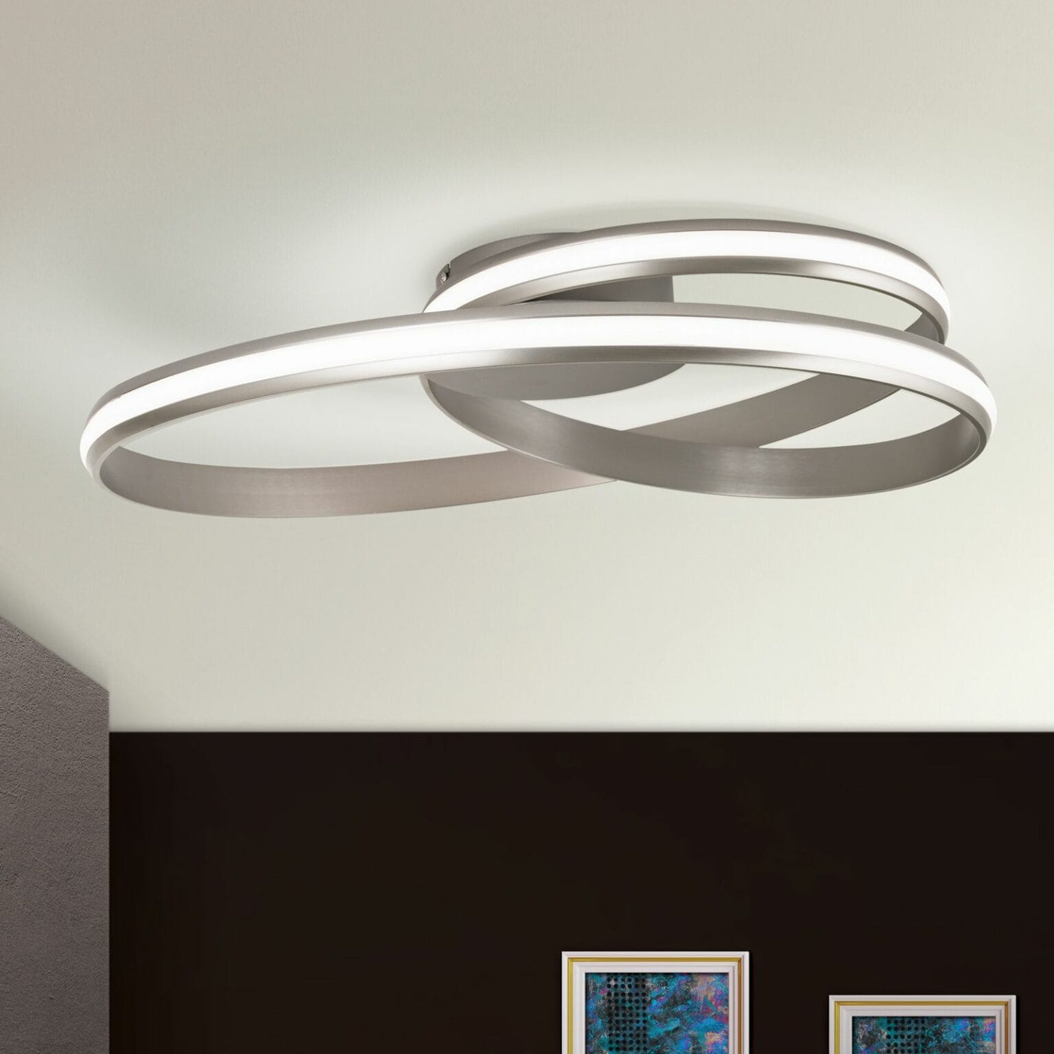 Circus LED Ceiling Light, satin chrome finish – NIKO GROUP