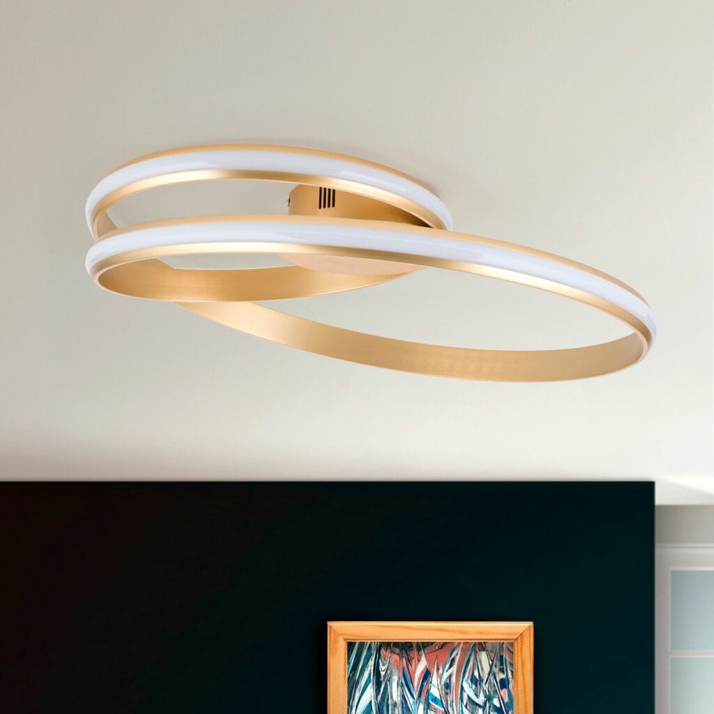 LED ceiling light CIRCUS, brass matt – NIKO GROUP