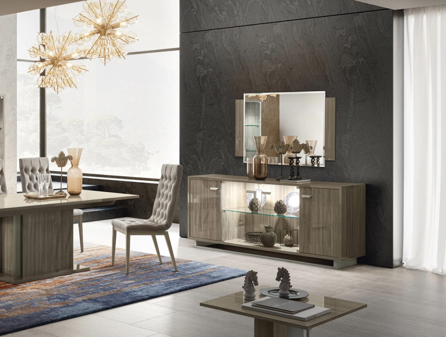 Volare Nickel 4 door buffet – NIKO GROUP