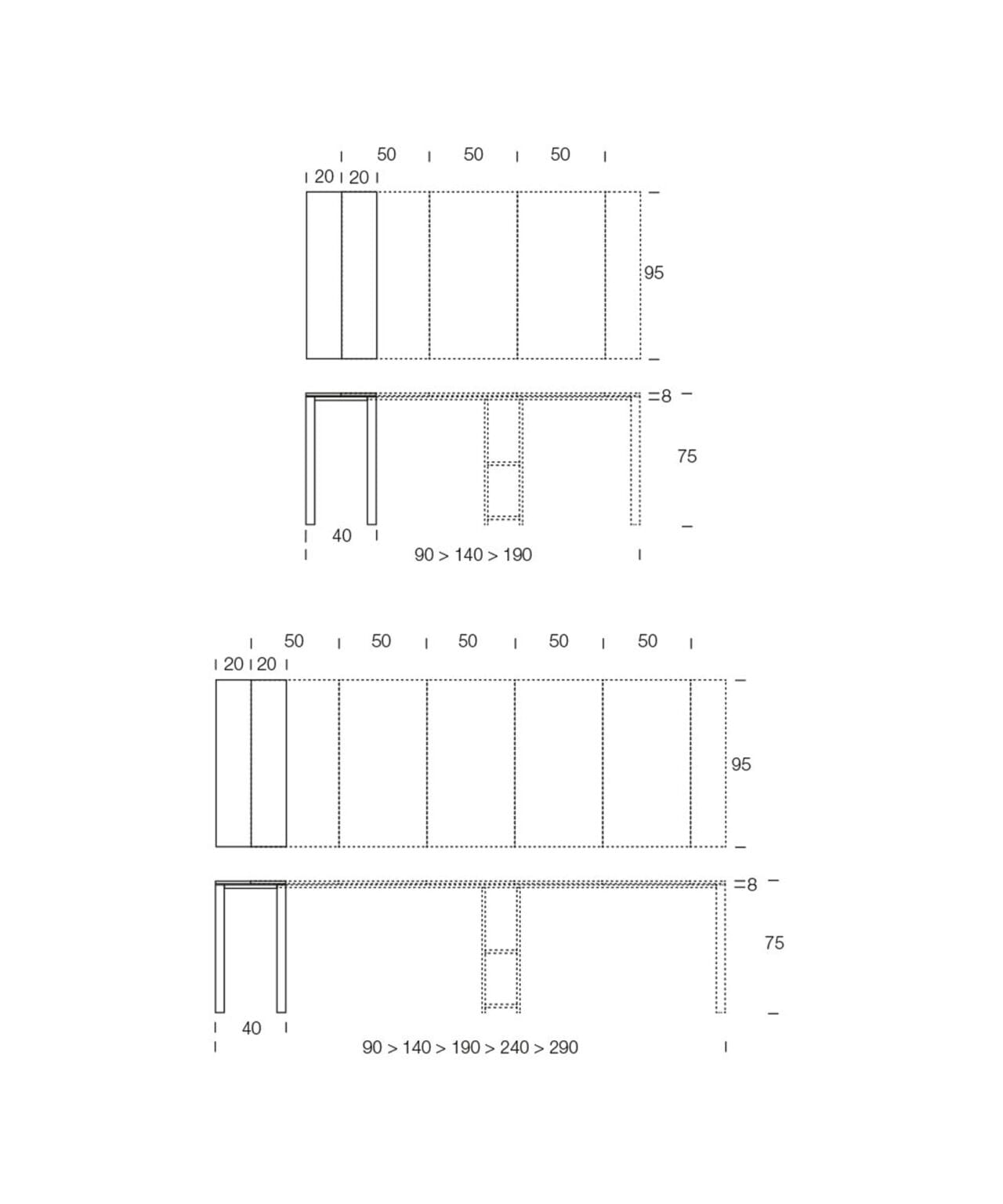 Quad Extending console table – NIKO GROUP